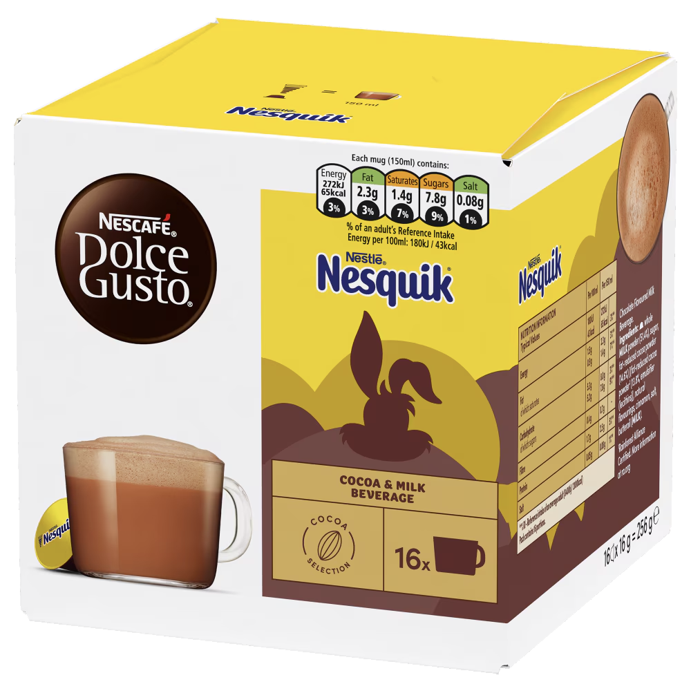 Nesquik Hot Chocolate - Dolce Gusto Compatible Pods – The Coffee Pod ...