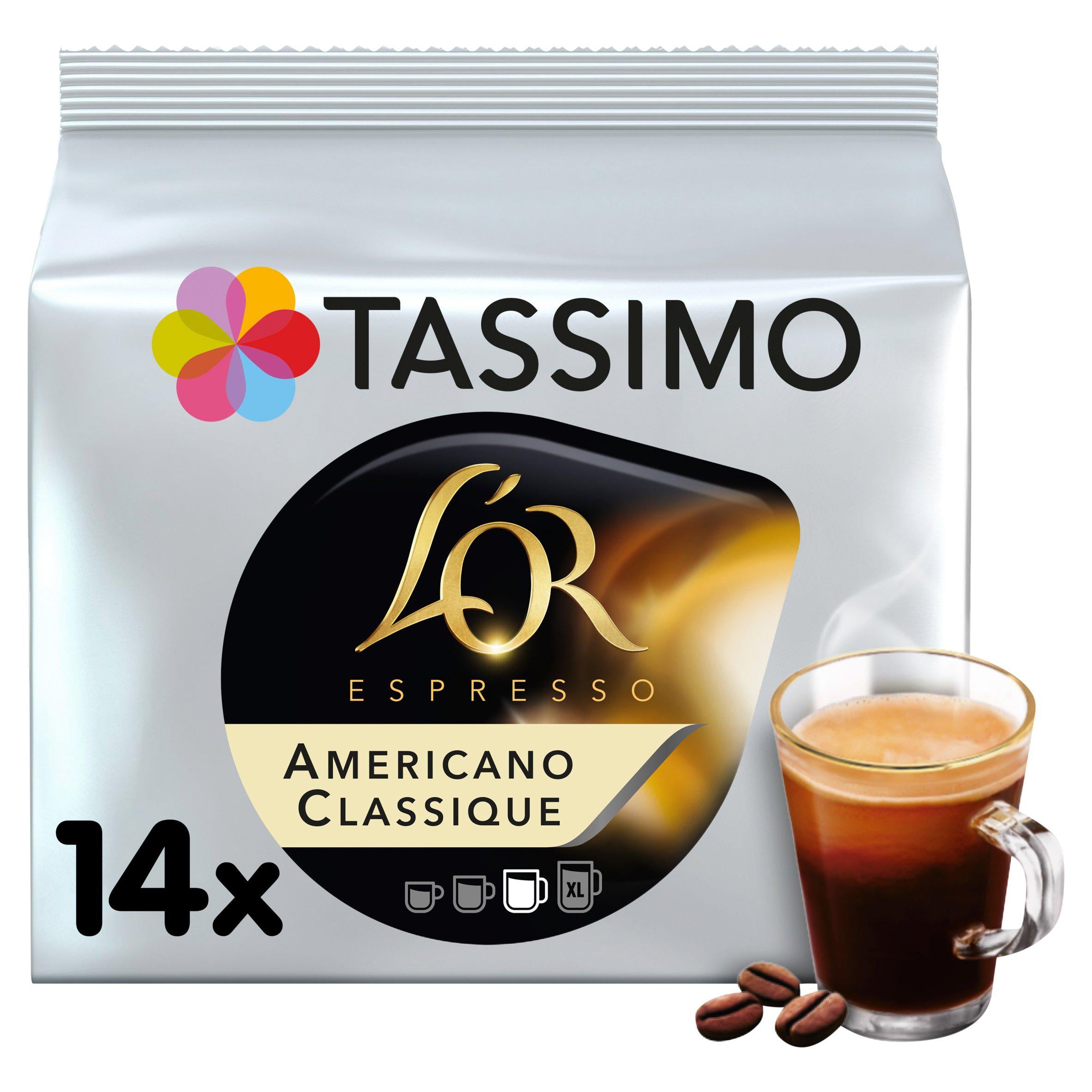 L'OR Americano Classique - Pods for Tassimo – The Coffee Pod Company